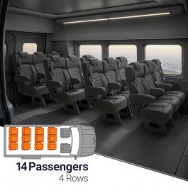 Qualitex Sprinter VIP Cargo Van Seat (2007-2018, & 2019+), 14 ...
